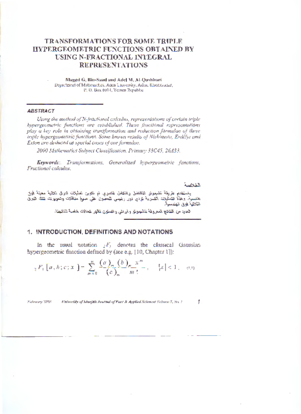 Pdf Some Extended Hypergeometric Matrix Functions And Their