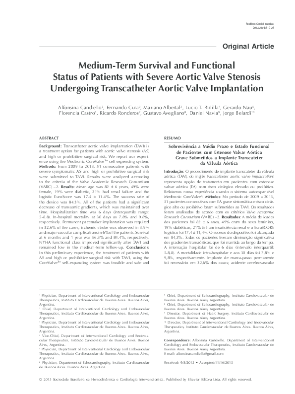 (PDF) Direct transcatheter aortic valve implantation with self ...