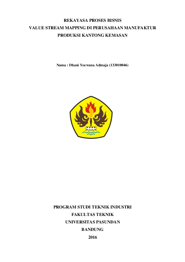 (PDF) REKAYASA PROSES BISNIS VALUE STREAM MAPPING DI PERUSAHAAN ...