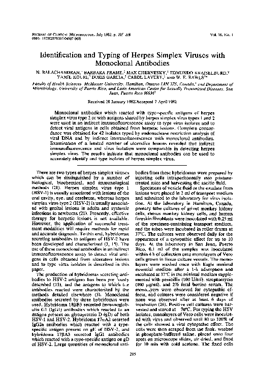 (PDF) Confirmation of herpes simplex virus type 2 infections in herpes ...