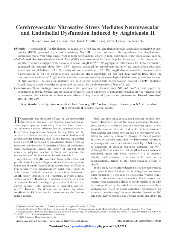 (PDF) Neurovascular Coupling under Chronic Stress Is Modified by ...