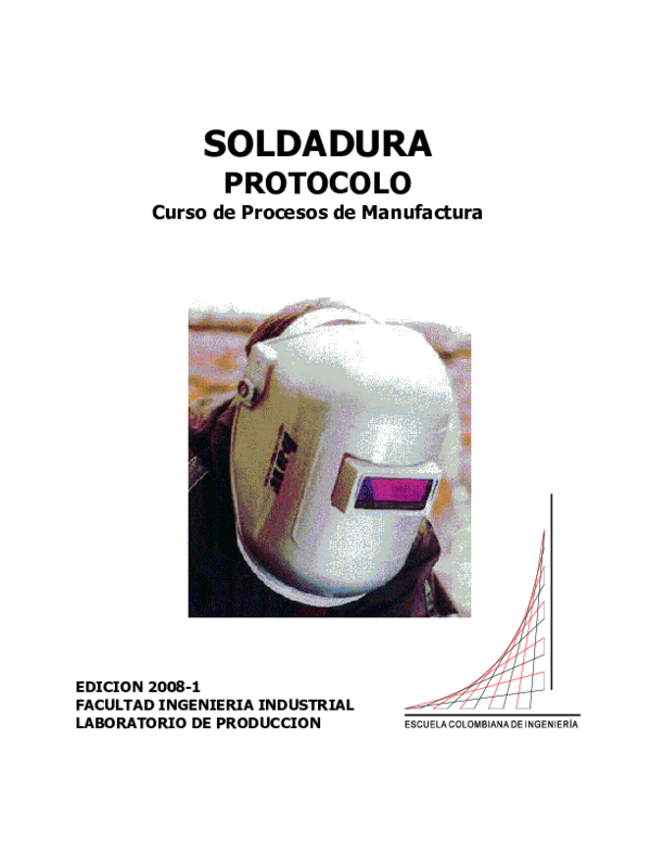 (PDF) SOLDADURA PROTOCOLO Curso de Procesos de Manufactura