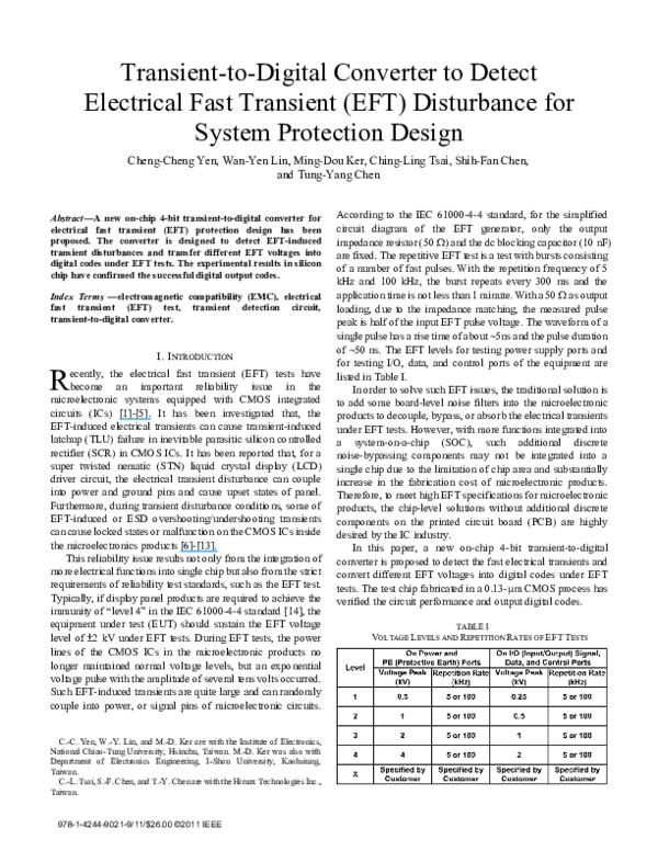 (PDF) Transient-to-digital converter to detect electrical fast ...