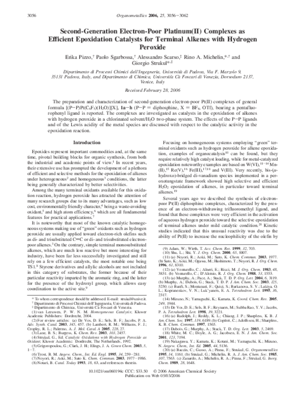 (PDF) Second-Generation Electron-Poor Platinum(II) Complexes as ...