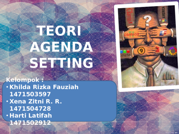 (PPT) Teori Agenda Setting