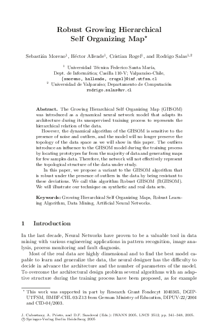 (PDF) Robust Growing Hierarchical Self Organizing Map
