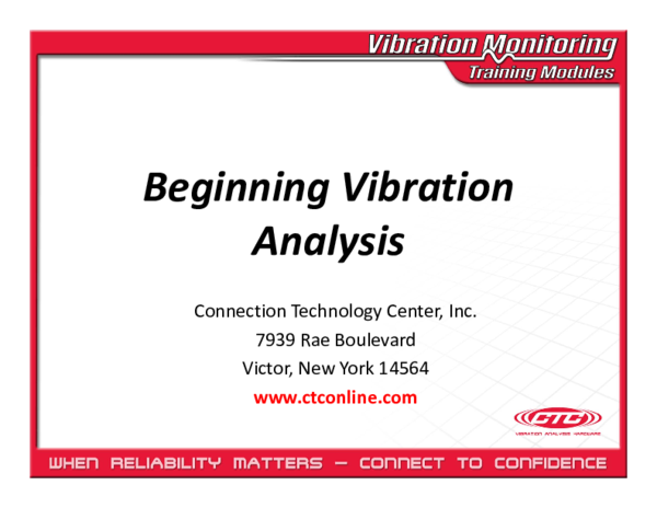 (PDF) Beginning Vibration Analysis