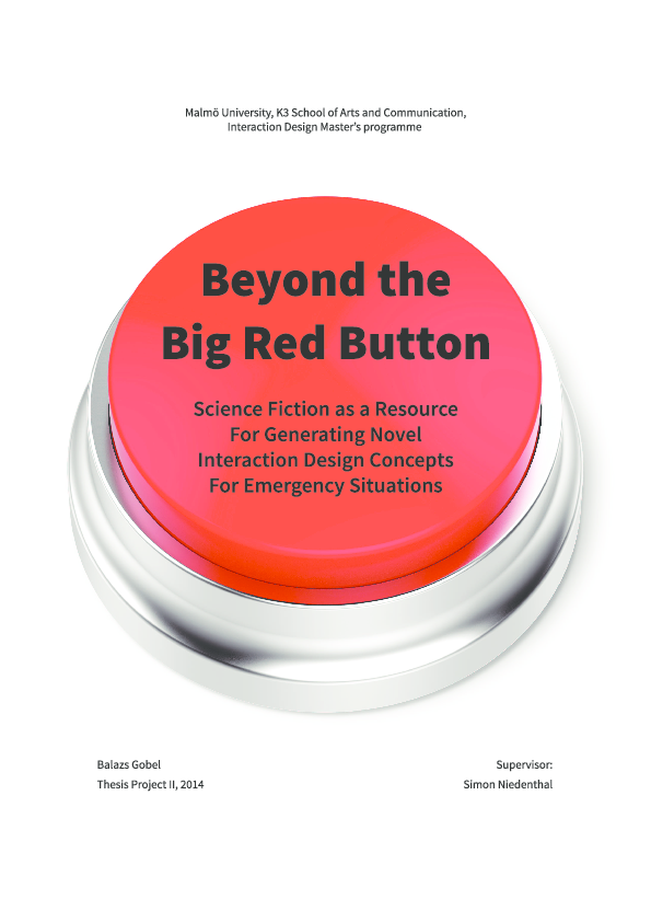(PDF) Beyond the Big Red Button: Science Fiction as a Resource For ...