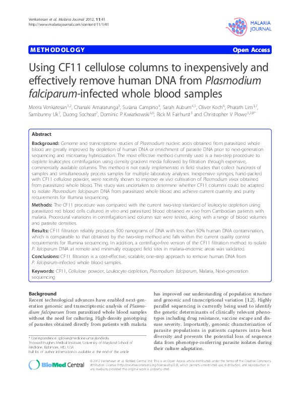 (PDF) Using CF11 cellulose columns to inexpensively and effectively ...