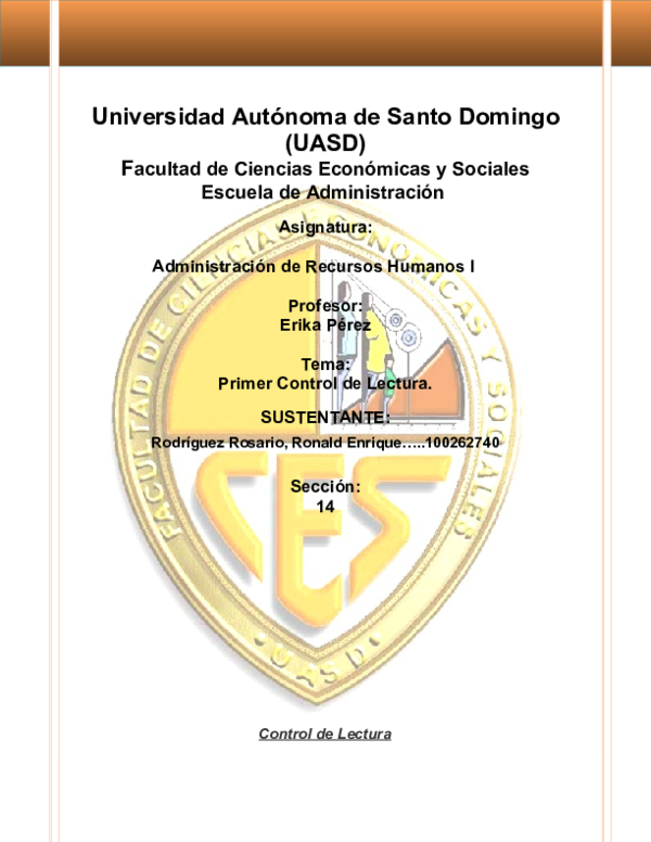 (DOC) Universidad Autónoma de Santo Domingo (UASD