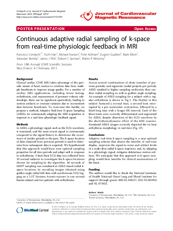 (PDF) Continuous adaptive radial sampling of k-space from real-time ...