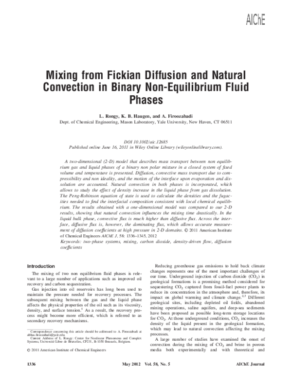 (PDF) Mixing from Fickian diffusion and natural convection in binary ...