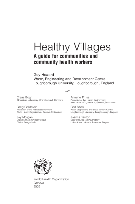 (PDF) A Guide for Communities and Community Health Workers