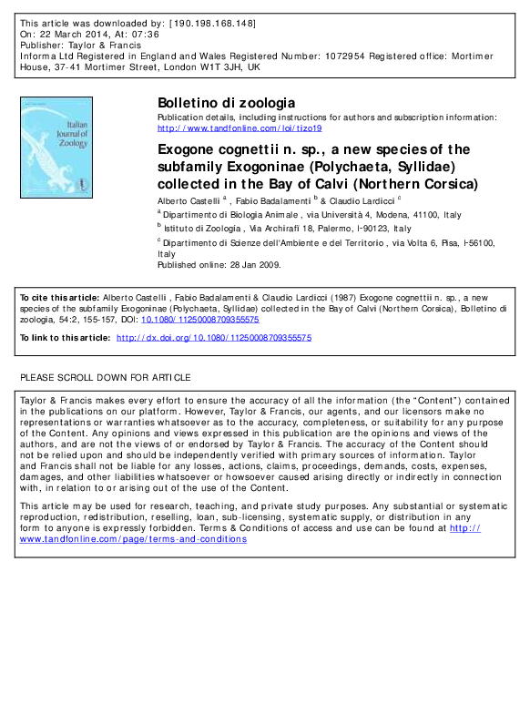 (PDF) Exogone cognettii n. sp., a new species of the subfamily ...