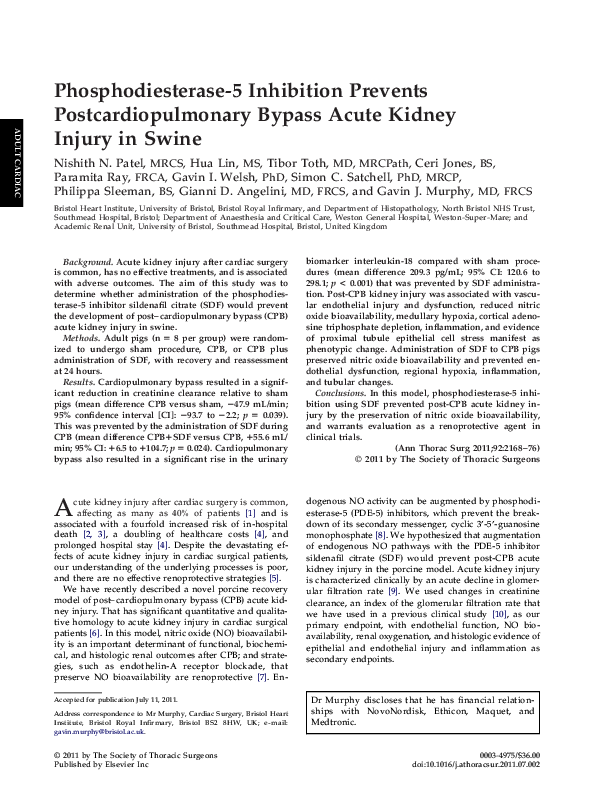 (PDF) Phosphodiesterase-5 Inhibition Prevents Postcardiopulmonary ...