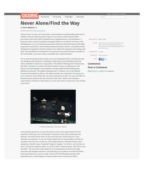 (PDF) Never Alone Find the Way