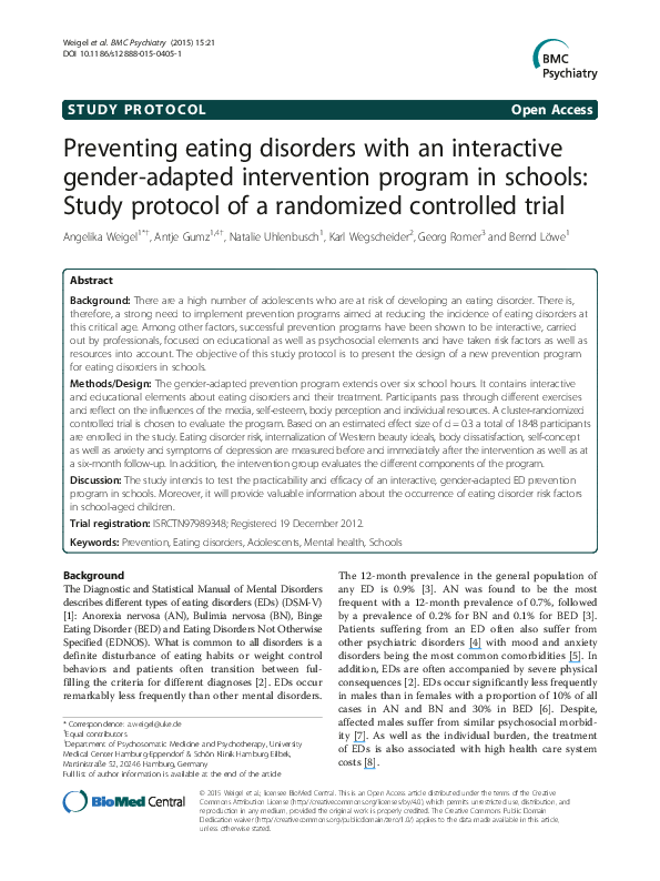 (PDF) Preventing eating disorders with an interactive gender-adapted ...