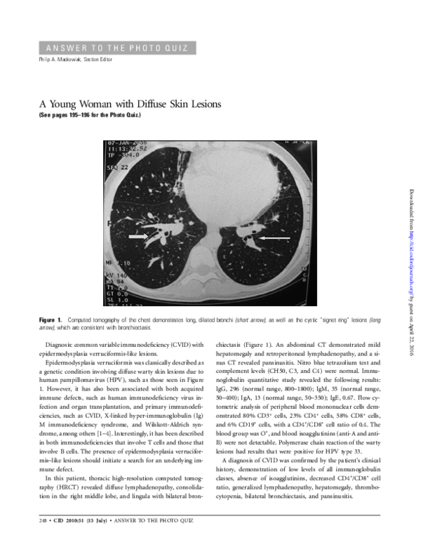 (PDF) A Young Woman with Diffuse Skin Lesions
