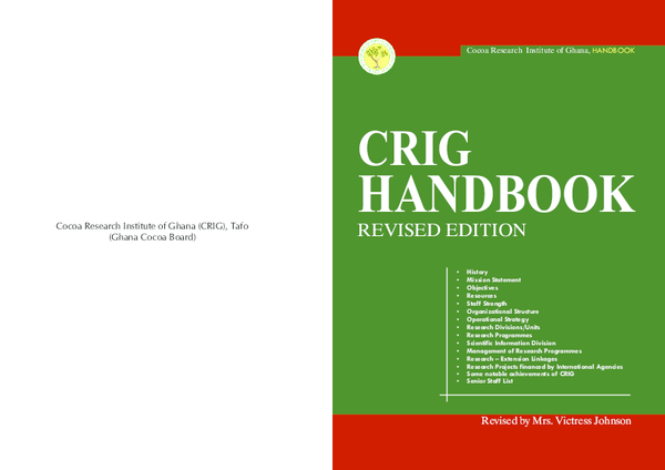 (PDF) CRIG HandBook