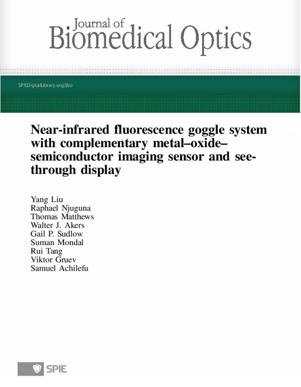 (PDF) Near-infrared fluorescence goggle system with complementary metal ...