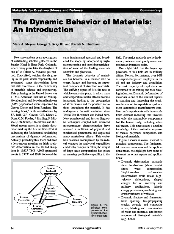 (PDF) The dynamic behavior of materials: An introduction