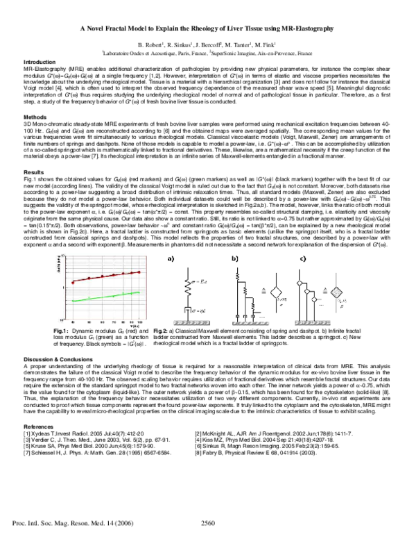 (PDF) A novel fractal model to explain the rheology of liver tissue ...