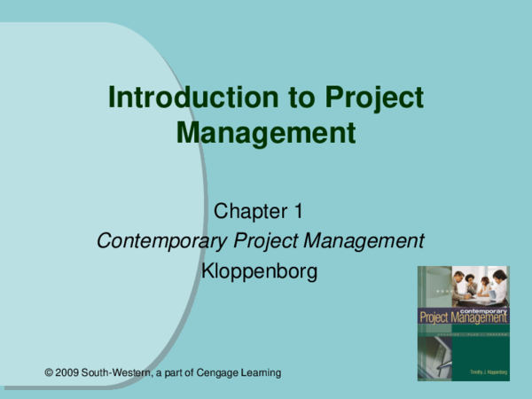 (PDF) Introduction to Project Management