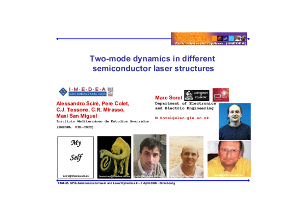 (PDF) Two-mode dynamics in different semiconductor laser structures