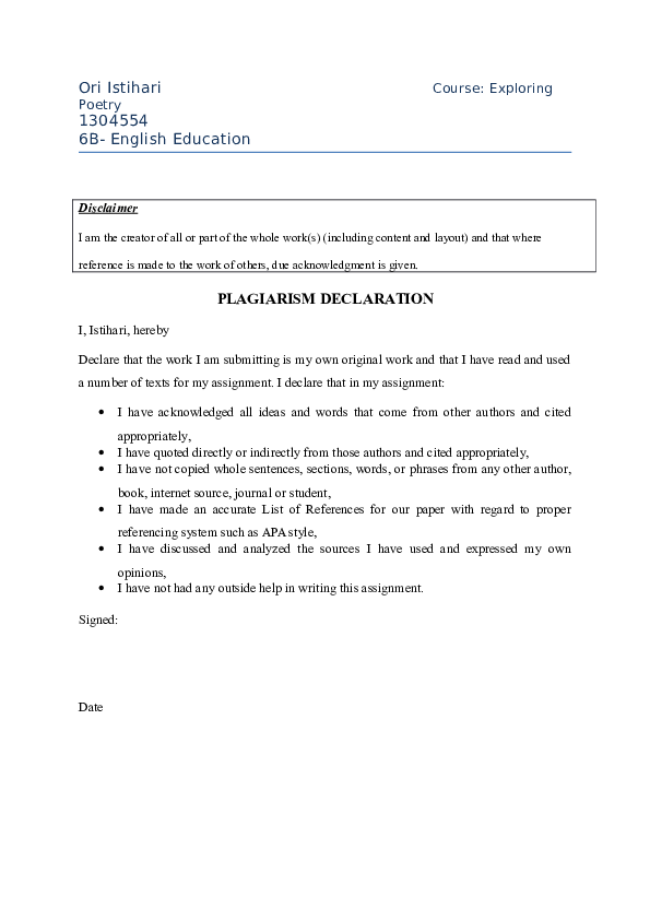 (DOC) Close reading Analysis _ Poetry entitled My People by Langston Hughes
