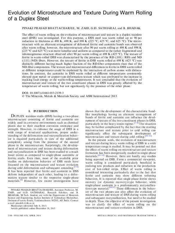 Pdf Evolution Of Microstructure And Texture During Isothermal Annealing Of A Heavily Warm