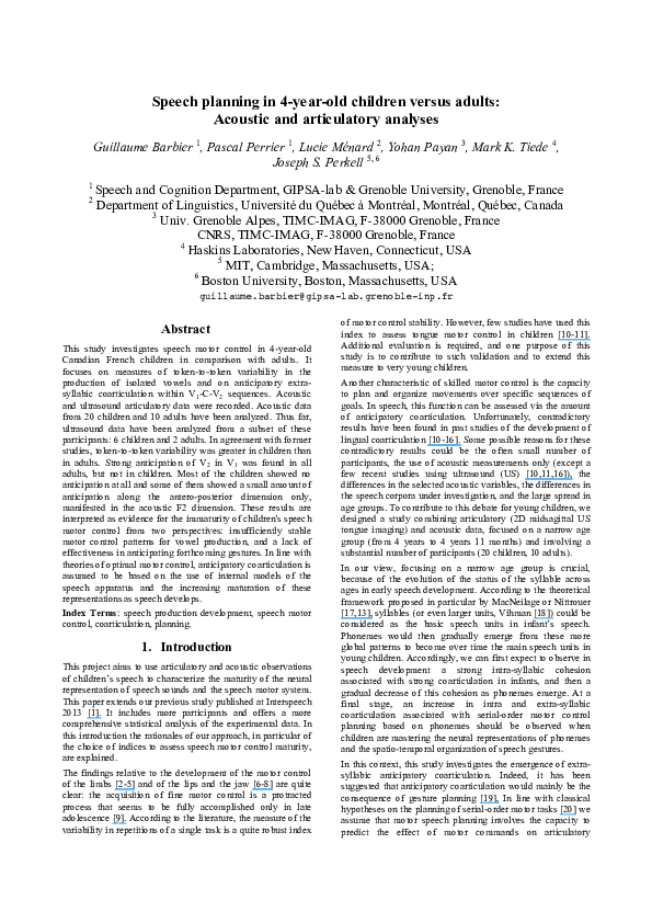 PDF Speech Planning In 4 year old Children Versus Adults Acoustic pdf-speech-planning-in-4-year-old-children-versus-adults-acoustic