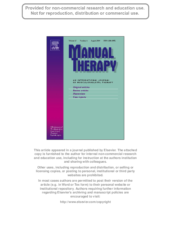 (PDF) Responsiveness, minimal importance difference and minimal detectable change scores of the ...