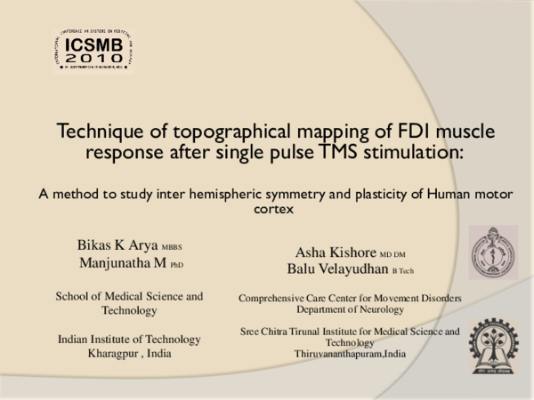 (PDF) Technique of Topographical mapping of FDI muscle response after Single pulse TMS ...