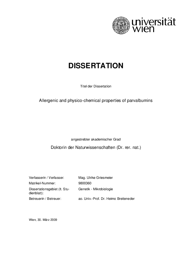 (PDF) Comparison of natural and recombinant forms of the major fish ...
