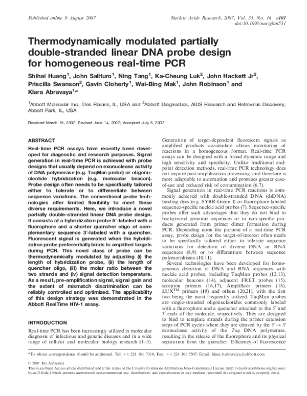 (PDF) Thermodynamically modulated partially double-stranded linear DNA ...