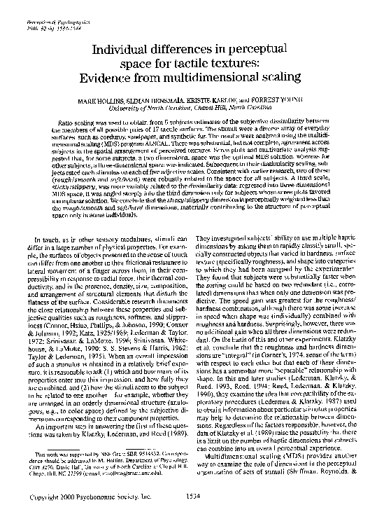 (PDF) Individual differences in perceptual space for tactile textures ...