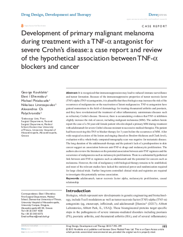 (PDF) Drug Design, Development and Therapy