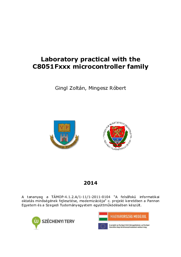 (PDF) Laboratory practicals with the C8051Fxxx microcontroller family