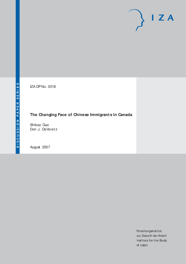 (PDF) The changing faces of Chinese immigrants in Canada