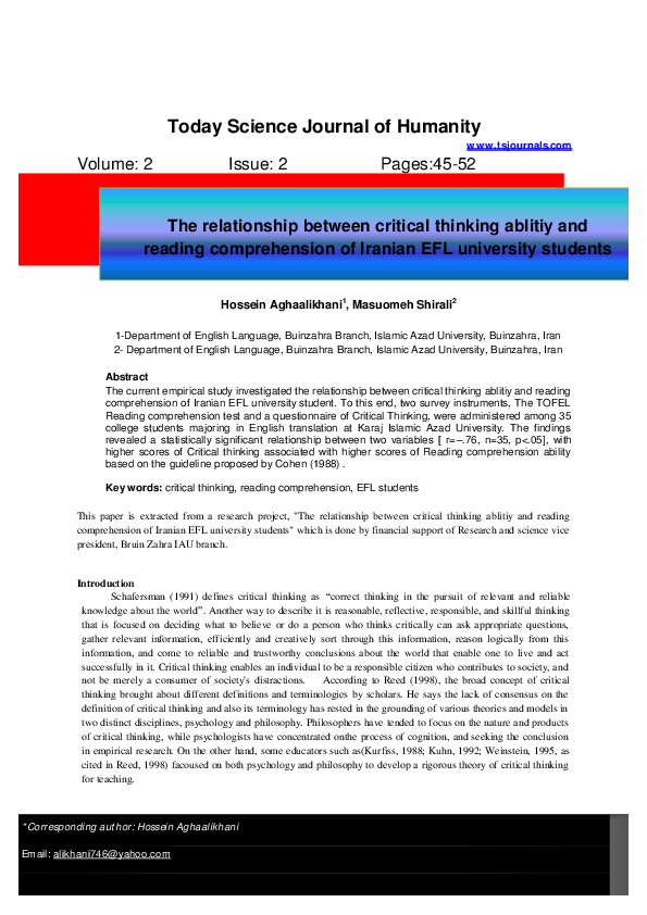 (PDF) Today Science Journal of Humanity