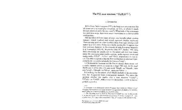 (PDF) The PIE root structure *Te(R)Dh-