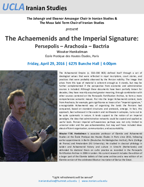 (PDF) The Achaemenids and the Imperial Signature: Persepolis ...