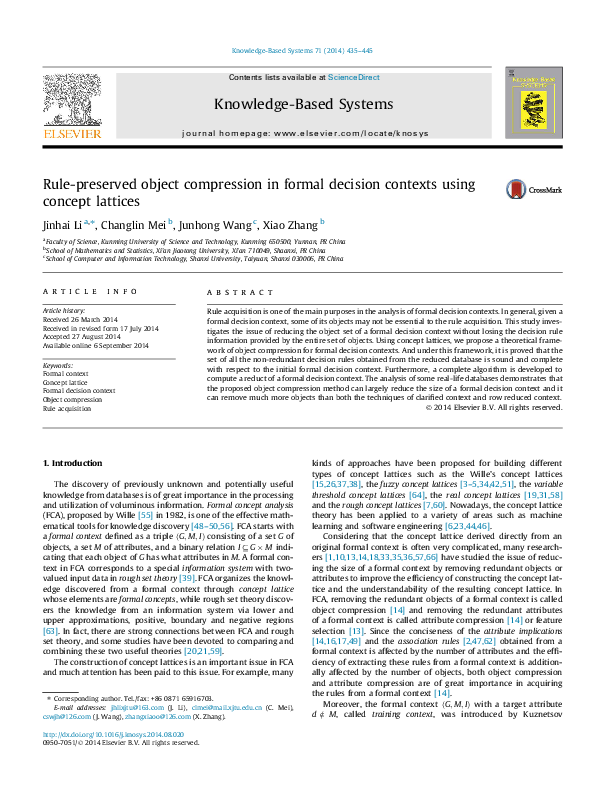 Pdf Rule Preserved Object Compression In Formal Decision Contexts