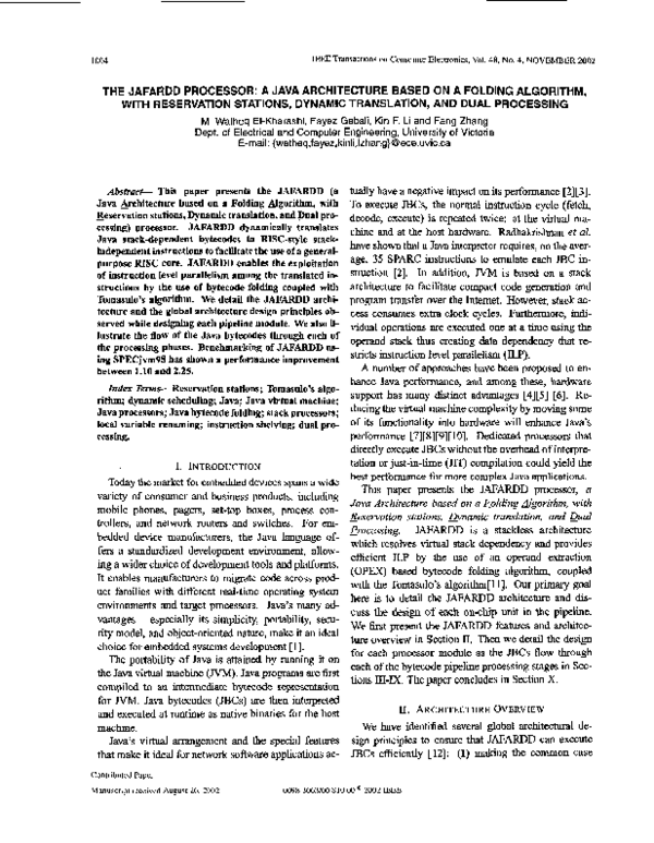(PDF) The JAFARDD processor: a Java architecture based on a folding algorithm, with reservation ...