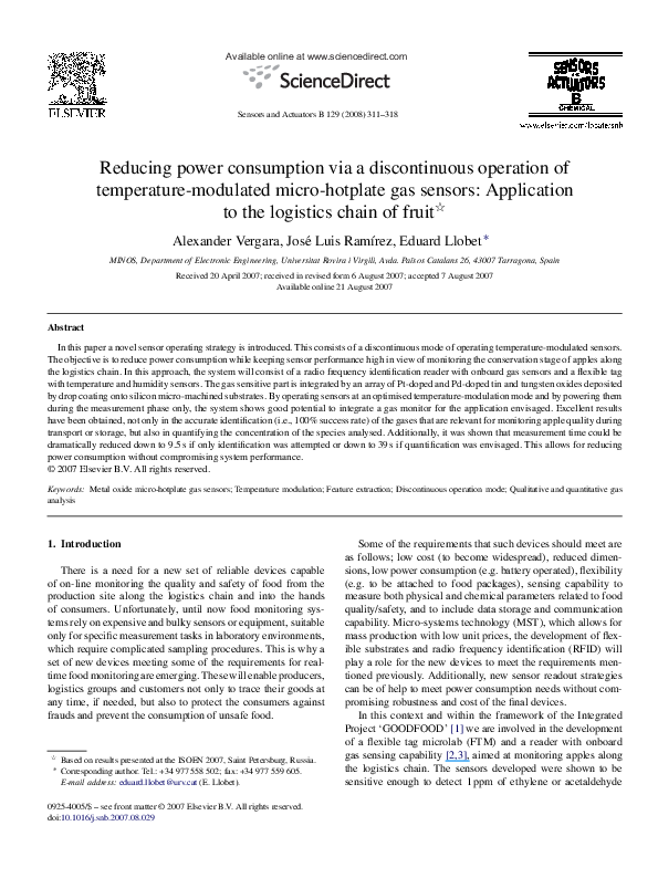 (PDF) Reducing power consumption via a discontinuous operation of temperature-modulated micro ...