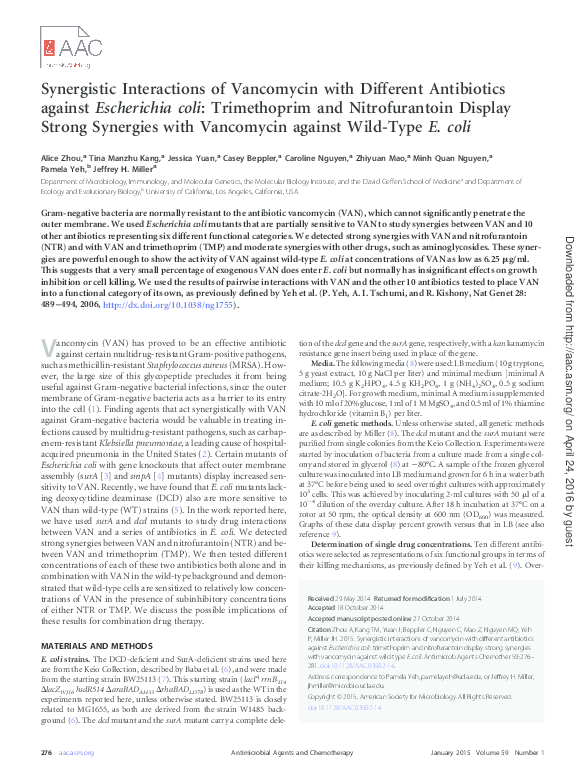 (PDF) When less is more: shortening the Lpp protein leads to increased vancomycin resistance in ...