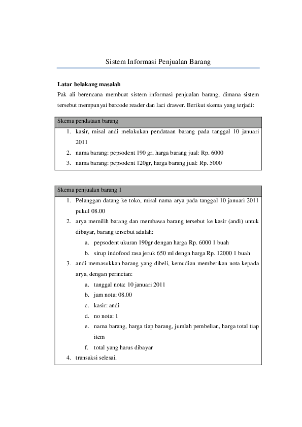 (PDF) Sistem Informasi Penjualan Barang