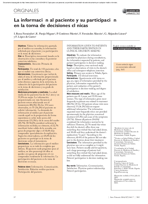 (PDF) Informacion al paciente