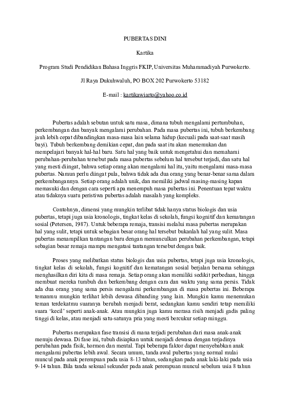 (DOC) PUBERTAS DINI
