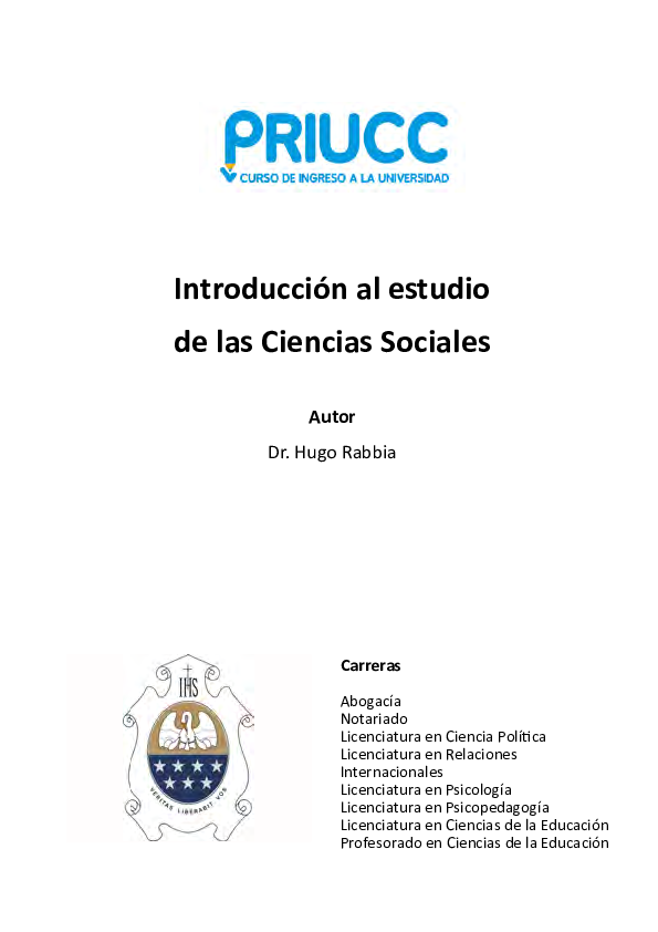(PDF) Introducción al estudio de las Ciencias Sociales